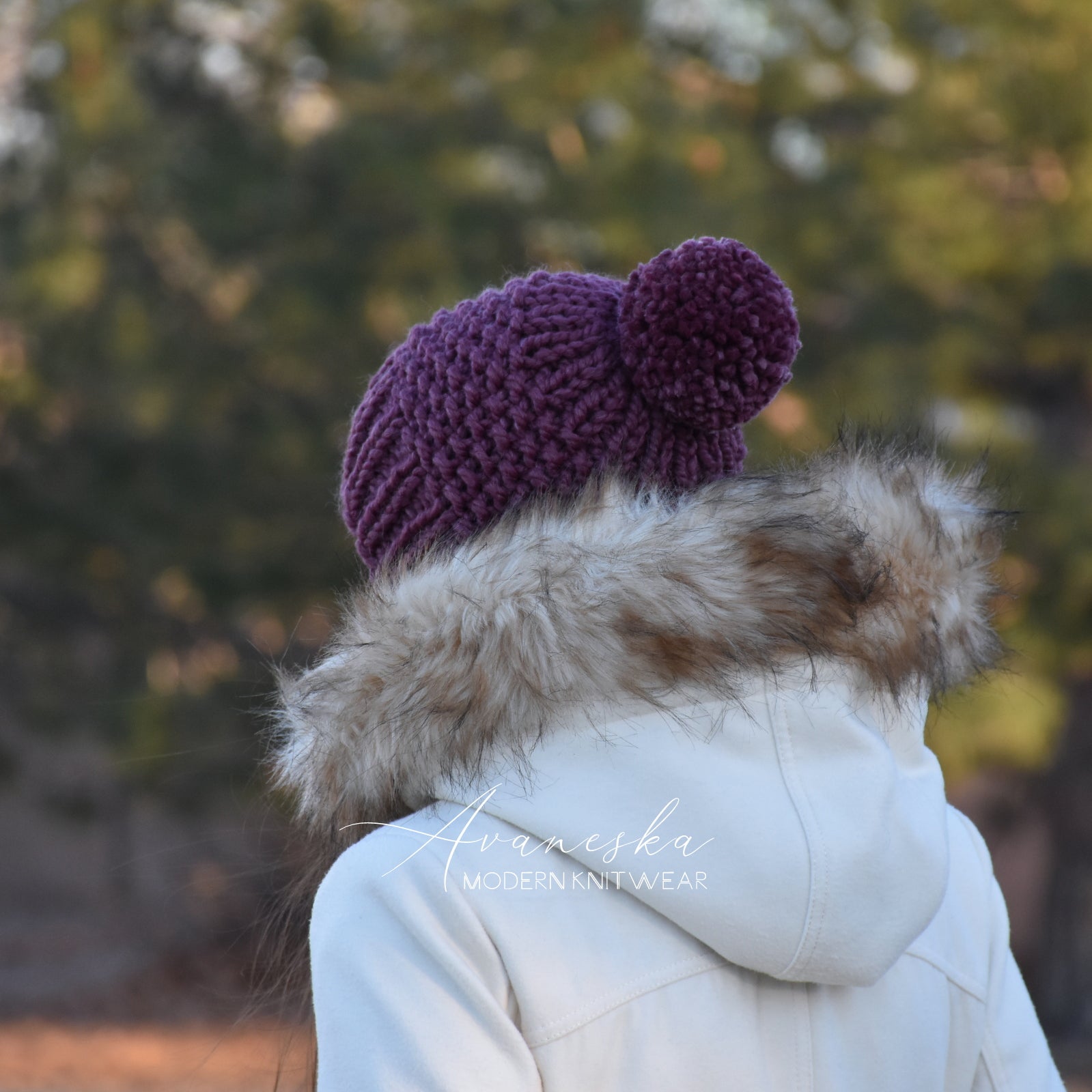Bonnet Style Fitted Hat | The BARONESS – Avaneska Knitwear